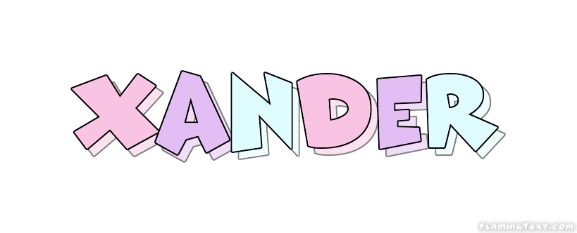 Xander Logo Free Name Design Tool From Flaming Text