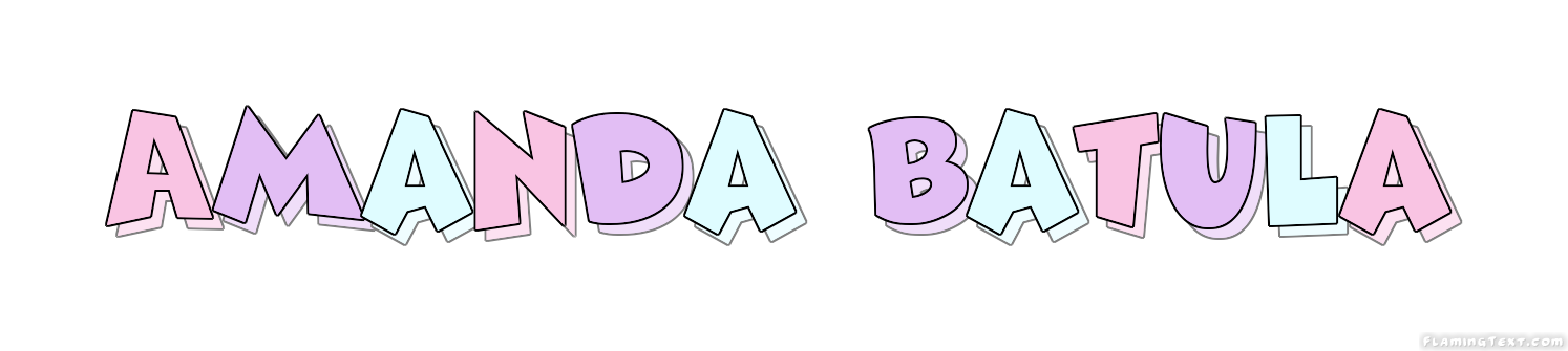 Amanda Batula ロゴ | フレーミングテキストからの無料の名前デザインツール