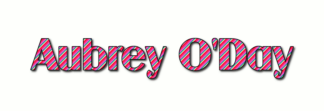 Aubrey O'Day ロゴ | フレーミングテキストからの無料の名前デザインツール