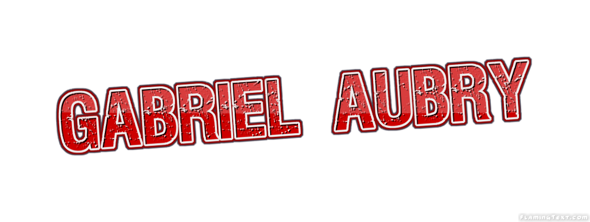 Gabriel Aubry Logo | Free Name Design Tool from Flaming Text