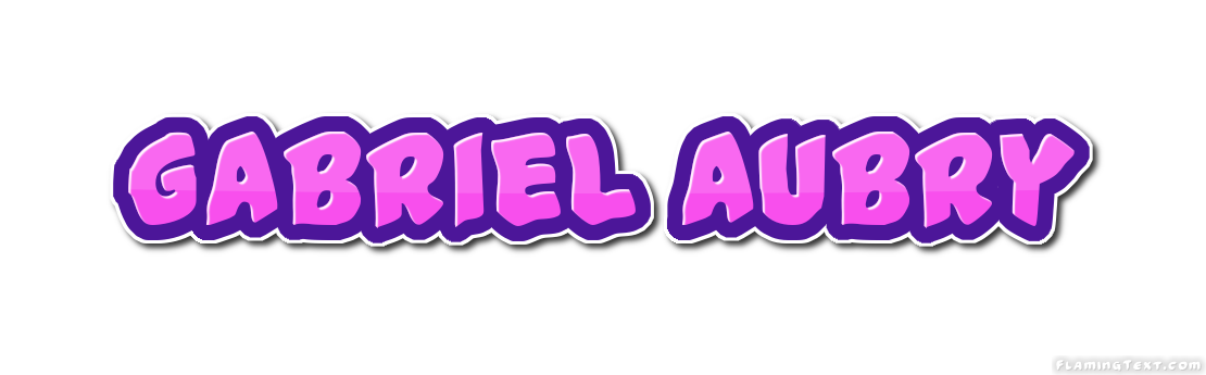 Gabriel Aubry Logo | Free Name Design Tool from Flaming Text