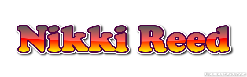 Nikki Reed Logo | Free Name Design Tool from Flaming Text