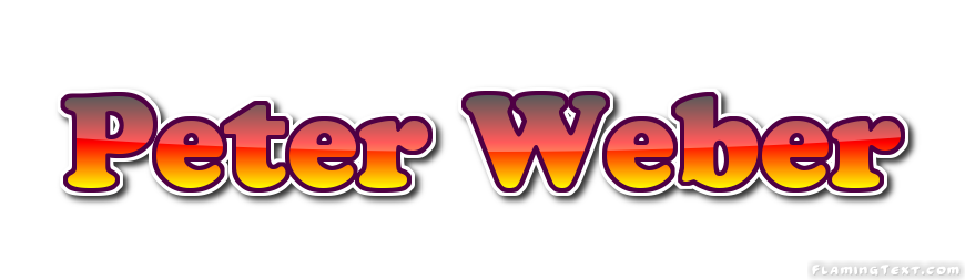 Peter Weber Logo | Free Name Design Tool from Flaming Text