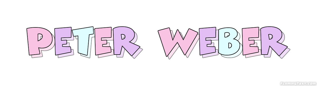 Peter Weber Logo | Free Name Design Tool from Flaming Text