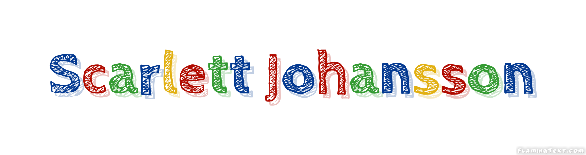 Scarlett Johansson 徽标 | 来自火焰文本的免费名称设计工具