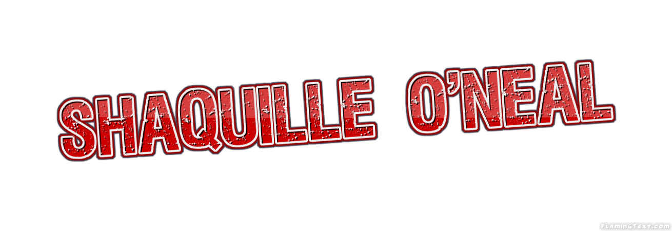 Shaquille O'Neal ロゴ | フレーミングテキストからの無料の名前デザインツール