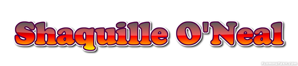 Shaquille O'Neal ロゴ | フレーミングテキストからの無料の名前デザインツール