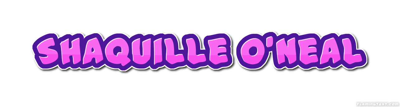 Shaquille O'Neal ロゴ | フレーミングテキストからの無料の名前デザインツール
