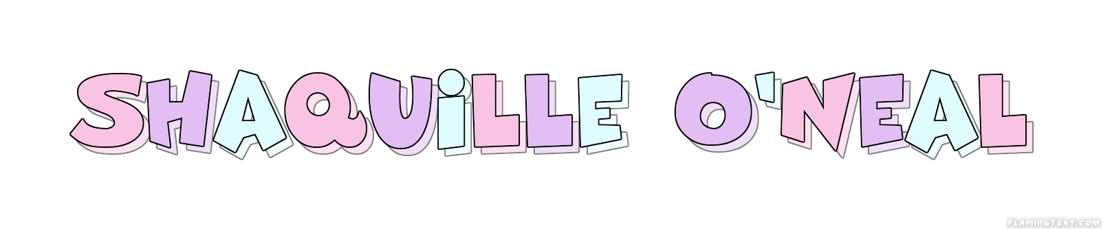 Shaquille O'Neal ロゴ | フレーミングテキストからの無料の名前デザインツール