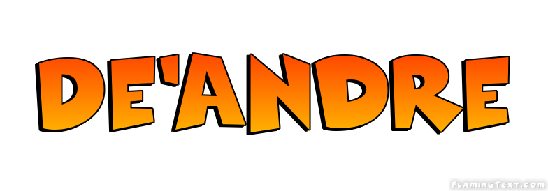 De'Andre Logo | Free Name Design Tool from Flaming Text