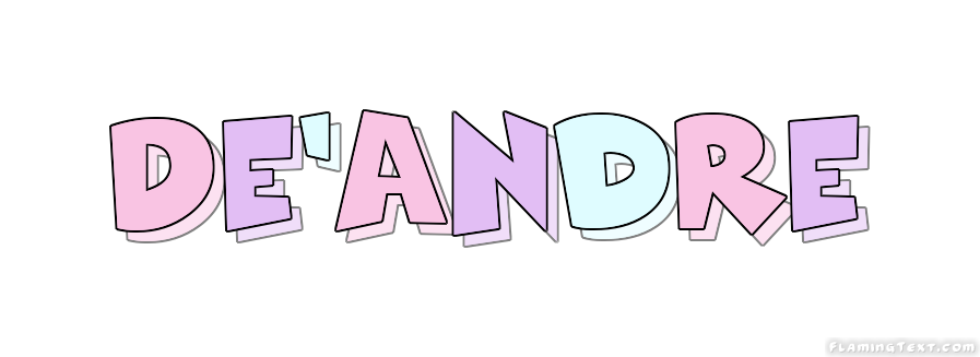 De'Andre Logo | Free Name Design Tool from Flaming Text