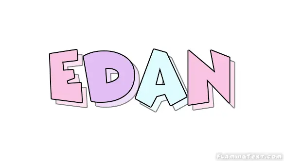 Edan Logo | Outil de conception de nom gratuit à partir de texte flamboyant