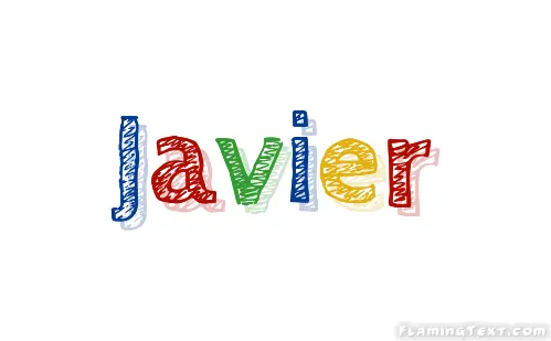 Javier Logo | Herramienta de diseño de nombres gratis de Flaming Text