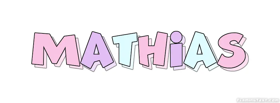 Mathias Лого | Бесплатный инструмент для дизайна имени от Flaming Text