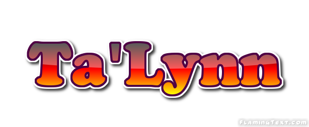 Ta'Lynn Logo | Free Name Design Tool from Flaming Text