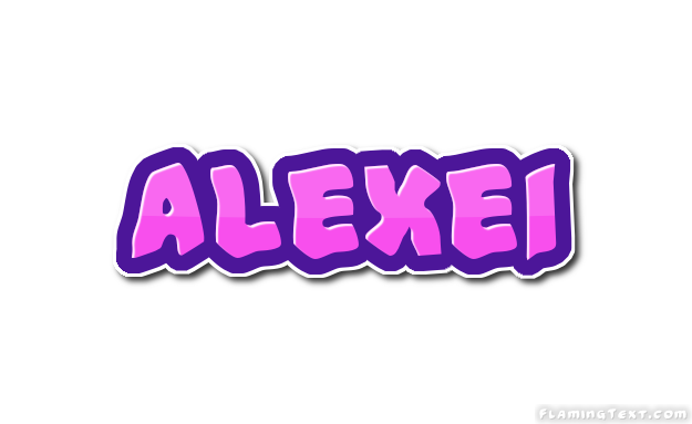 Alexei Logo | Free Name Design Tool von Flaming Text