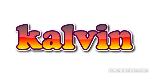 Kalvin Logo | Free Name Design Tool from Flaming Text