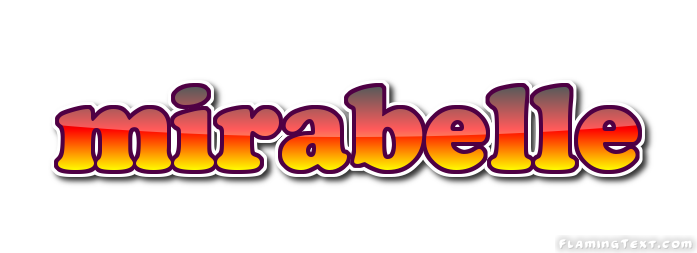 Mirabelle Logo | Free Name Design Tool from Flaming Text