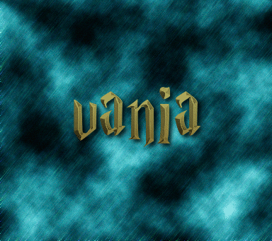 Vania Logo | Free Name Design Tool from Flaming Text