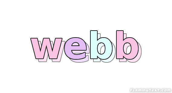Webb Logo | Free Name Design Tool from Flaming Text