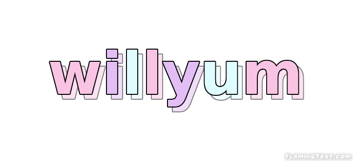 Willyum Logo | Free Name Design Tool from Flaming Text