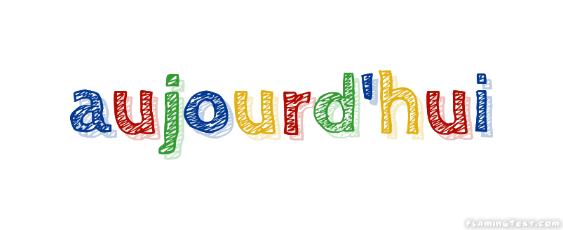 aujourd'hui Logo | Outil de conception de logo gratuit de Flaming Text