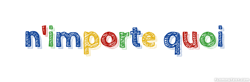 n'importe quoi Logo | Outil de conception de logo gratuit de Flaming Text